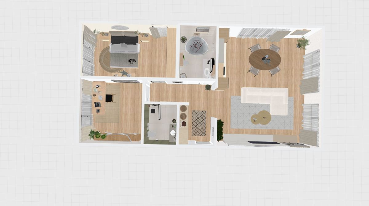 Releveu Apartament varianta 2_copy design ideas & pictures (89 sqm ...