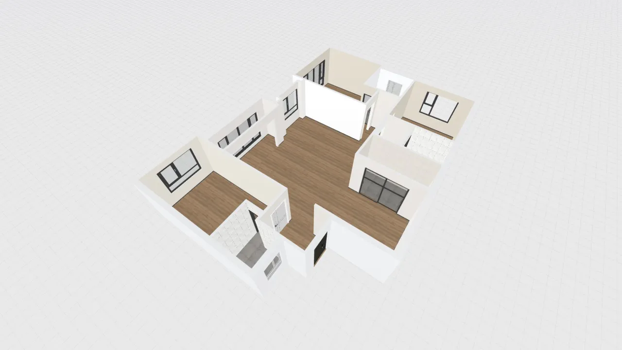 Empty-black-white-grey house created by Blake Lester - 418405 on Homestyler