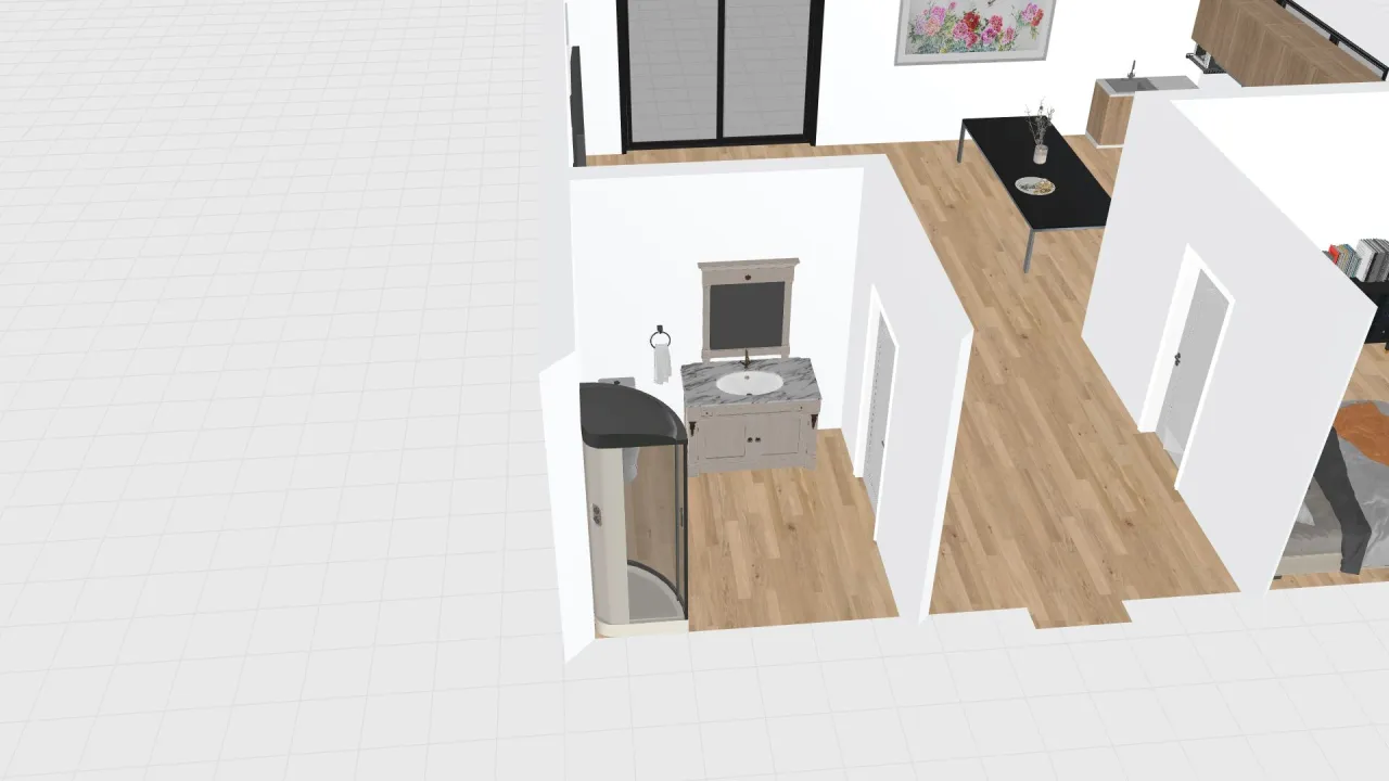 1 person room created by Elizabeth Feick on Homestyler