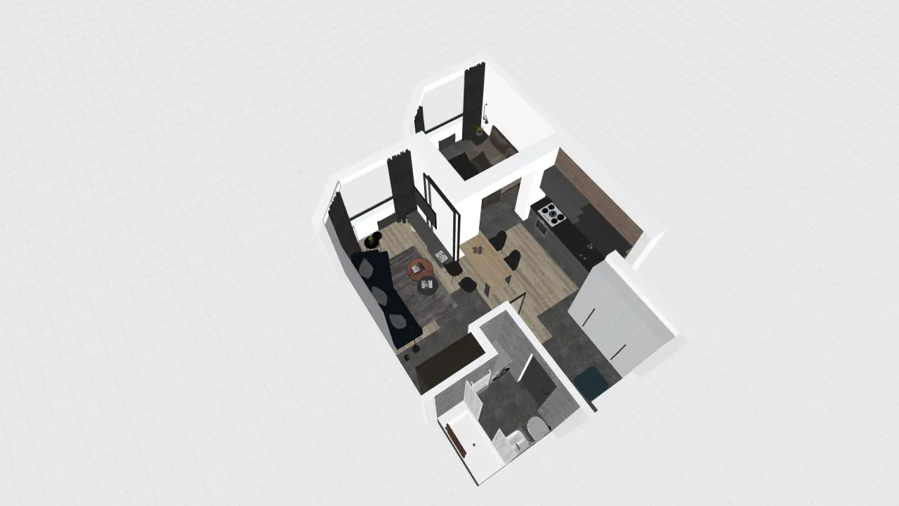 7 Delicate Industrial Style Studio created by Justin Craft on Homestyler