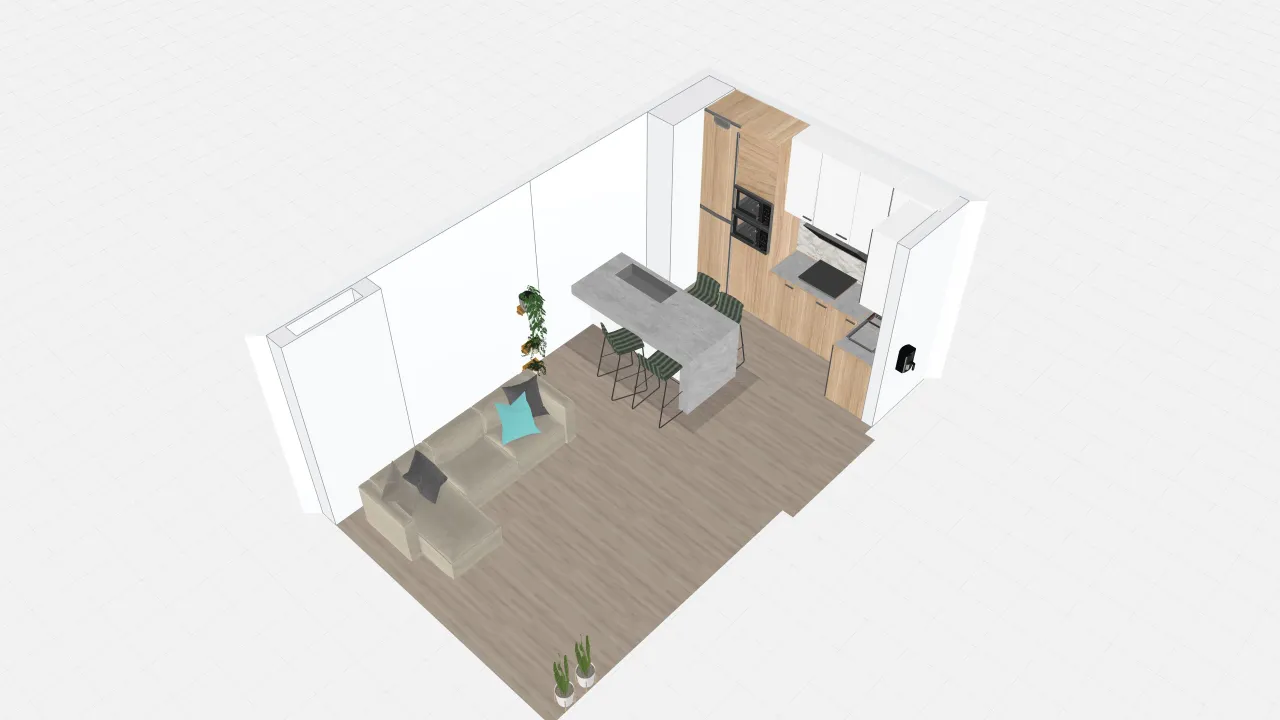 kitchen island created by galyna.dev on Homestyler